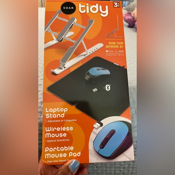 Accessories | This Box Includes A Laptop Stand Wireless Mouse And ...